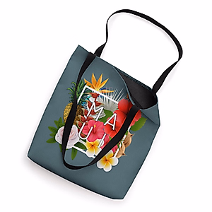 Flowers of Maui Word Art - Hawaiian Island Souvenir Tote Bag