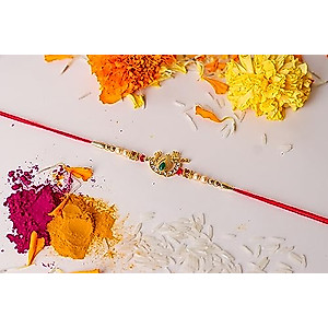 Shree Krishna Rakhi for Brother Rakshabandhan Thread/Raksha Bandhan Rakhi (Design 7, Standard)