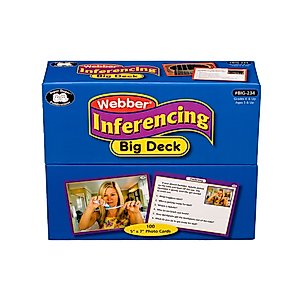 Super Duper Publications | Webber Inferencing Big Photo Flash Cards | Predicting, Reasoning and Critical Thinking Skills Fun Deck | Educational Learning Materials for Children