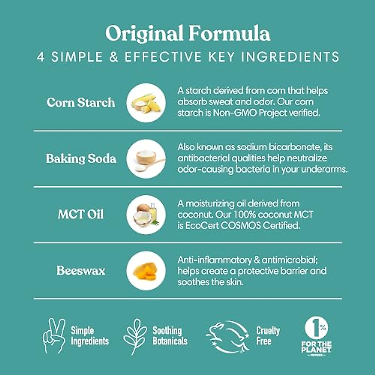 HUMBLE BRANDS Aluminum-Free Deodorant Stick, Subtle & Citrus, Bergamot Ginger, Mountain Lavender, Moroccan Rose, Pack of 3