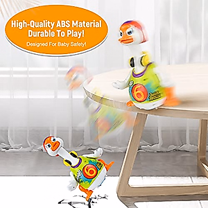 Woby Baby Musical Toy Dancing Singing Talking Walking Hip Hop Swing Goose Cool Educational Toy Gift for 1 2 3 Year Toddlers Kids Boys Girls