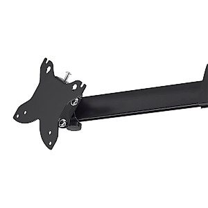 Monoprice Dual Monitor Free Standing Adjustable Desk Mount - for Monitors 15~30in, Up to 100 x 100 VESA, Black