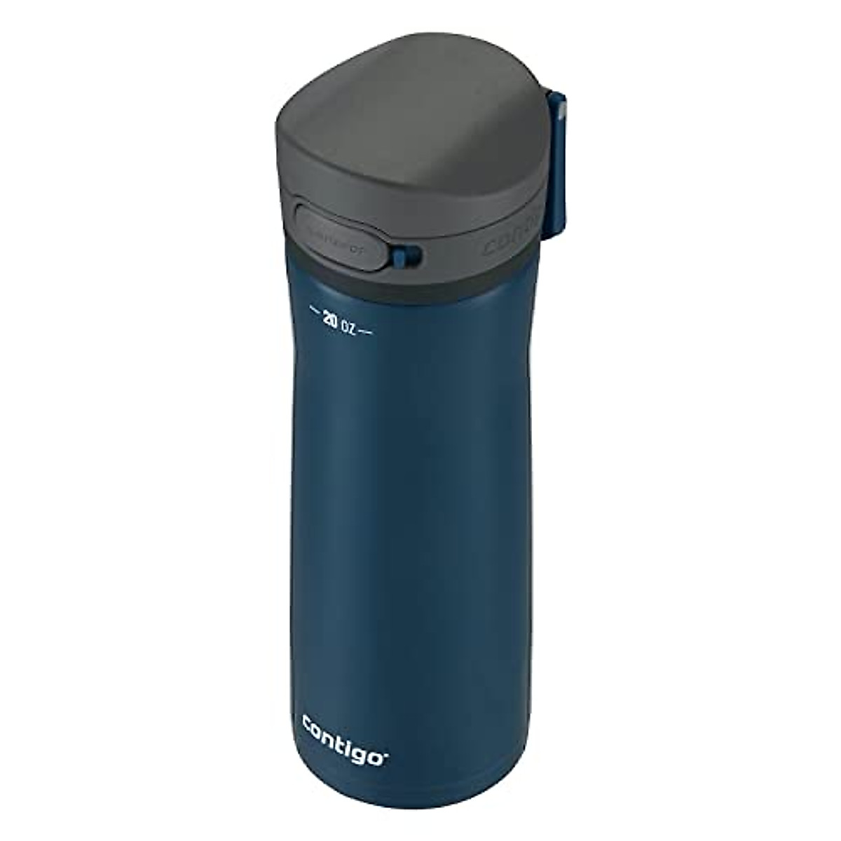 Contigo Jackson Chill 2.0 Vacuum-Insulated Stainless Steel Water Bottle, Secure Lid Technology for Leak-Proof Travel, Keeps Drinks Cold for 12 Hours, 20oz Blueberry