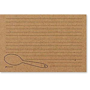 Double Sided Kraft Recipe Cards 4x6 50 Count - Card Stock
