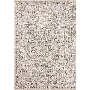 Amber Lewis x Loloi Alie Collection ALE-02 Sand / Sky, Traditional 18" x 18" Sample Rug