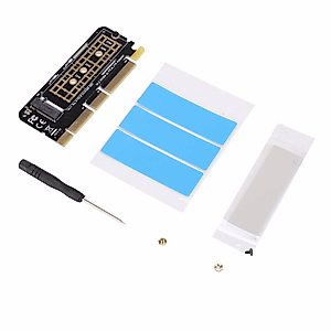 Zopsc High Speed SSD Hard Disk Adapter Mini M.2 NGFF SSD to PCI-E 3.0 X16 Expansion Riser Card Application for Home/Office/Gamer