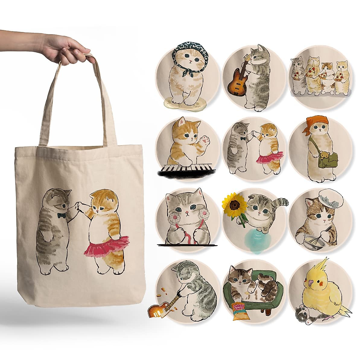 Cinar Tote Bag, Canvas Tote Bag For Women With Cat Print, Aesthetic Stuff, Bags For Bags For Women, Beach Bag, Canvas Tote Bag, Grocery Bags, School Tote Bag, Cute Gifts, Bridesmaid Gifts