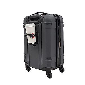 Wrangler Astral Hardside Luggage, Dark Shadow, 20-Inch Carry-On