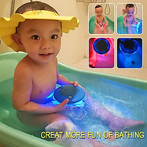 Bubble Generator Waterproof Baby Bath Lights for The Tub(RGB Lighting Modes) Water Light Show Colorful Bathtub Toy Lights
