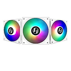 Lian Li ST120-3W White 3 Pack, ARGB 120mm LED PWM, with Fan Controller