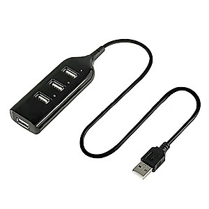 axGear New 4 Port USB 2.0 480 Mbps High Speed USB HUB Laptop PC Slim Smallest Mini