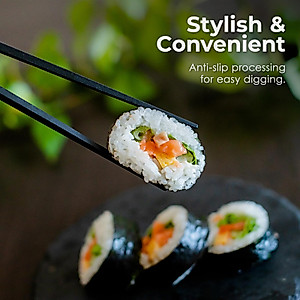 Himawaridou Hexagonal Resin Chopsticks, Lightweight and Easy to Use, Made in Japan, 9.1 in