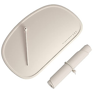 Cuddle Campus Silicone Placemat with Raised Edges for Kids,Toddlers,Babies, Non-Slip Table Setting Placemat for Dining,Come with String for Storage, (Buttercream)