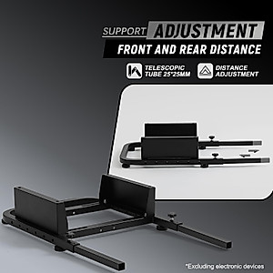 Supllueer Racing Seat Bracket Used with Racing Wheel Stand to Form Sim Cockpit Fit for Anman Marada Dardoo Minneer Adjustable Universal Sim Race Mount Support DIY, Excluding Seat