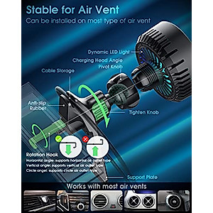 【Semiconductor Cooling Version】 Magsafe Car Charger, LERTOSEN Magnetic Wireless Car Charger for iPhone 14/13/12/Pro/Pro Max/Mini,15W Fast Charging Mag Safe Car Mount Charger Air Vent Phone Holder