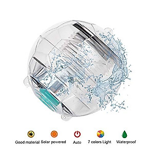 Auliuakz Floating Light - Waterproof Solar Powered LED Floating Ball Lamp Decor Light for Swimming Pool Garden