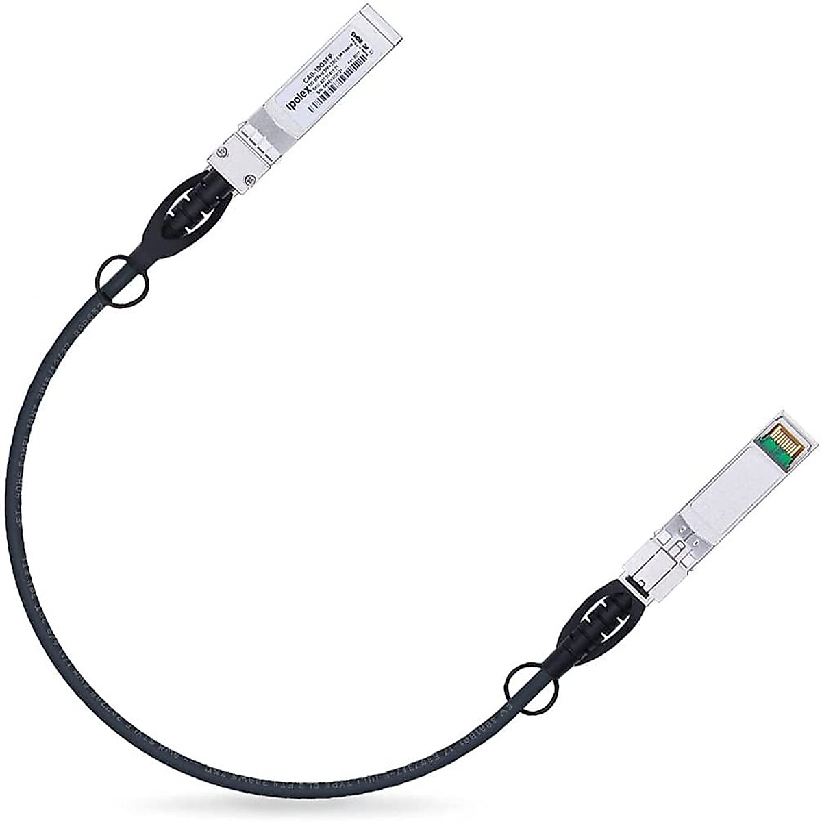 ipolex 10G SFP+ Twinax Cable, SFP Patch Cable, Direct Attach Copper(DAC) Passive Cable,for Cisco SFP-H10GB-CU0.5M,Meraki,Ubiquiti UniFi UC-DAC-SFP+,TP-Link TL-SM5220-0.5M,Mikrotik and More,0.25m~7m