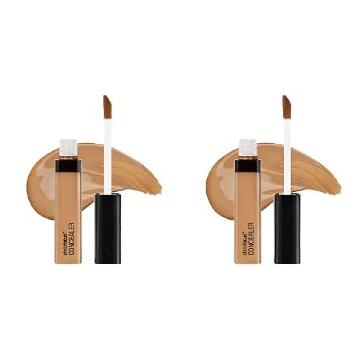 Wet n Wild Photo Focus Concealer, Med/Deep Tan, Under Eyes, Makeup, Blemish, Full Coverage, Lightweight (Pack of 2)