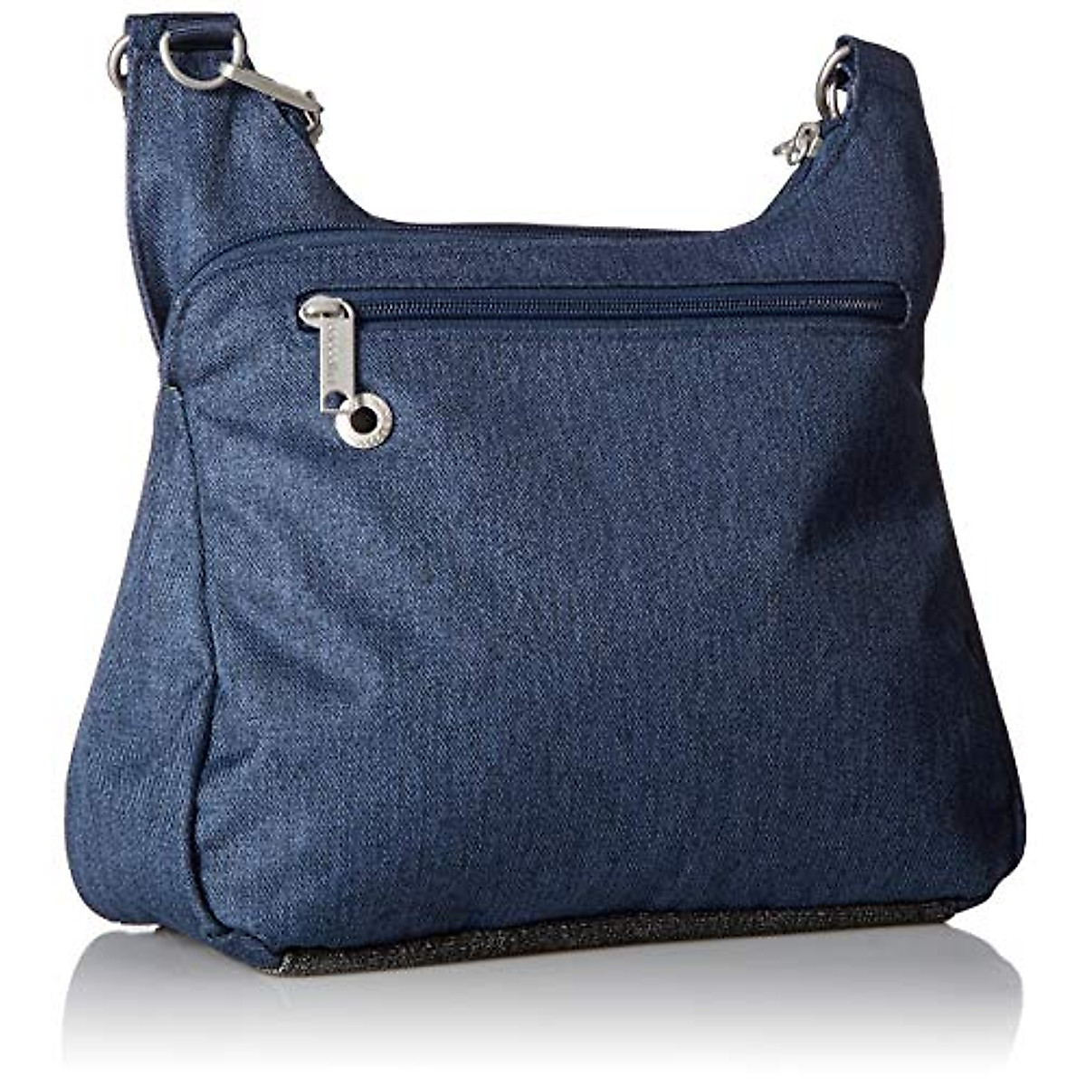 Baggallini Womens Anti Theft Cross Over Crossbody Hobo, Steel Blue Antitheft, One Size US