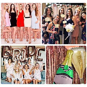 HIPEEWO Bachelorette Party Decorations, Bridal Shower Decorations Including Photo Props, Table Runner, Veil, Headband, Banner, Cups, Sash, Balloons, Topper, Sticker, Bride Bachelorette Party Supplies