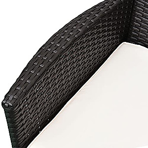 Outsunny 2 PCS Rattan Wicker Dining Chairs with Cushions and Anti-Slip Foot, Patio Stackable Chairs Set for Backyard, Garden, Lawn, Dark Coffee