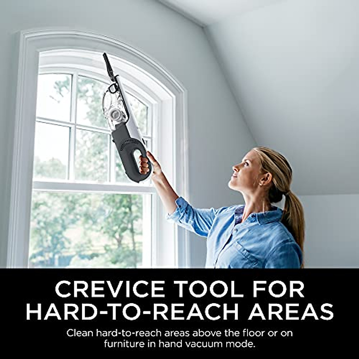 Shark CH963AMZ 2-in-1 Pet Pro Cordless Handheld Vacuum Ultracyclone System, Lightweight and Portable for Car and Home, Rechargeable, Washable Filter, XL Dust Cup, Crevice Tool & Scrubbing Brush, White