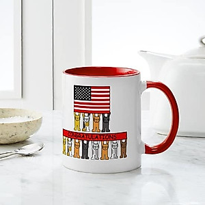 CafePress USA Citizenship Congratulations. Mug Ceramic Coffee Mug, Tea Cup 11 oz