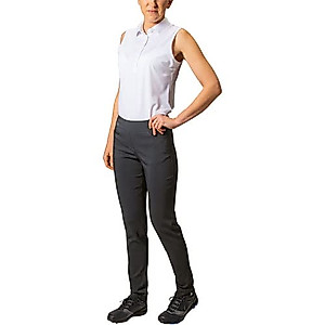 SLIM-SATION Women's Golf Regular Pull-On Straight-Leg Pant with Pockets (Charcoal, 14)