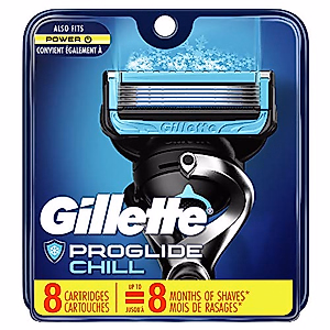 Gillette Fusion5 ProShield Chill Men's Razor Blades, 8 Blade Refills