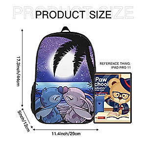 MULINSEN 17 Inch Backpack Anime Cartoon Travel Laptop Backpacks Travel Backpack Casual Travel Bag Daypack for Women Men