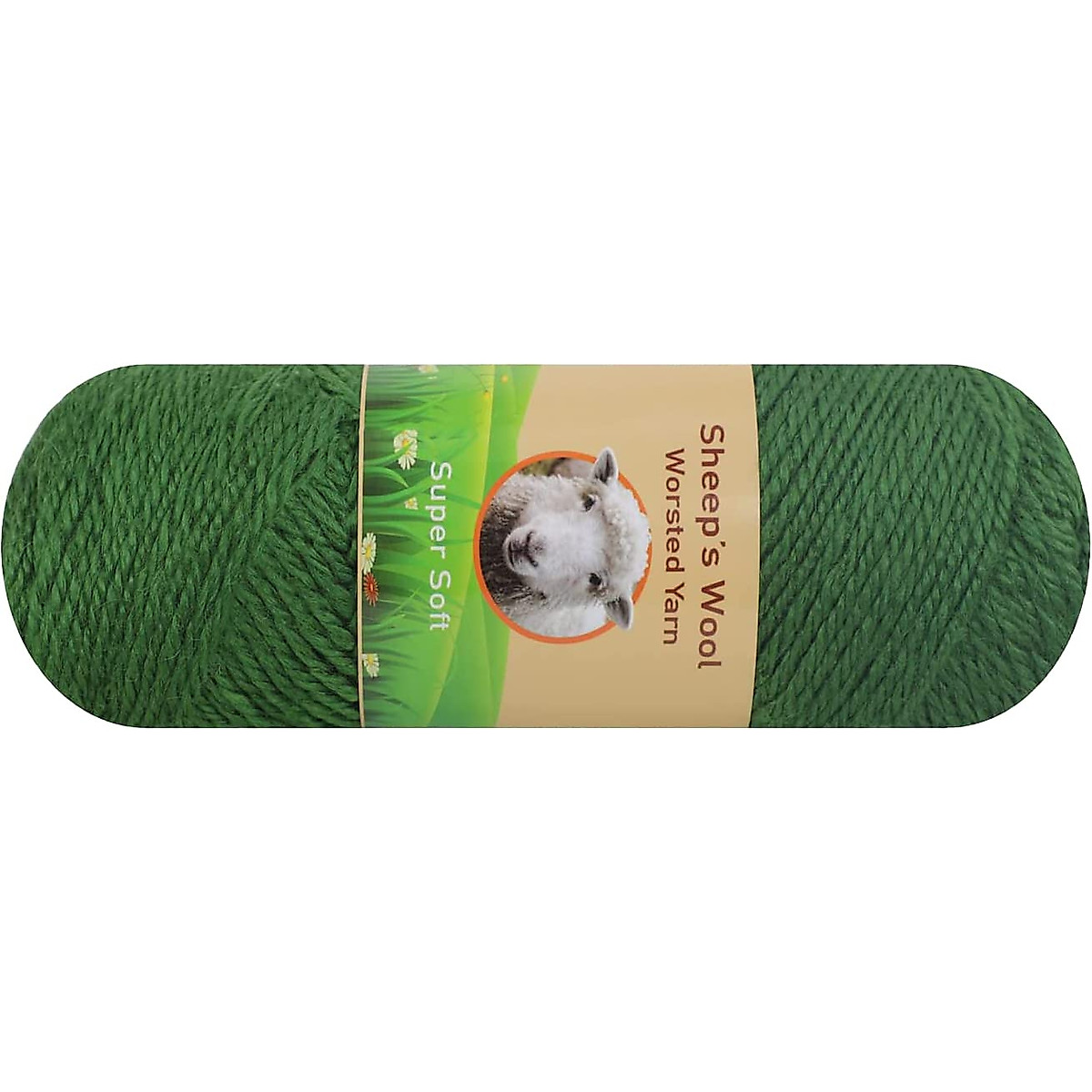 3-Pack Sheep Wool Worsted Yarn for Knitting and Crocheting 300 Grams of Lamb Sheep's Wool