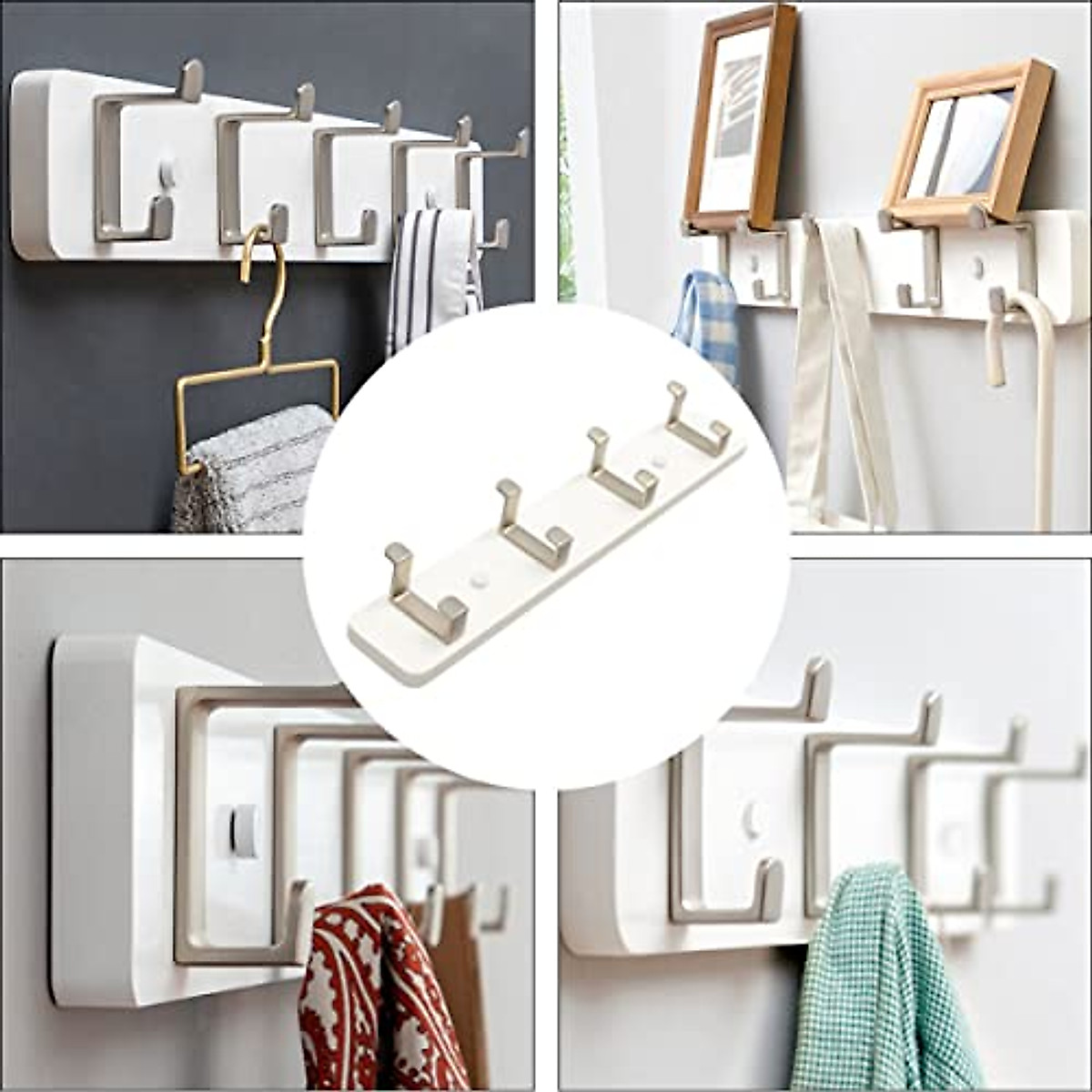 Cabilock Hat Hanger 1 Set Towel Bedroom Hanging Hangers Hat Khaki for Use Rack Duty White Wall Hanger Bathroom Heavy Key Kitchen Self Coat Wooden Hook Clothes Dorm Hooks Mounted Ceiling Ceiling Hook