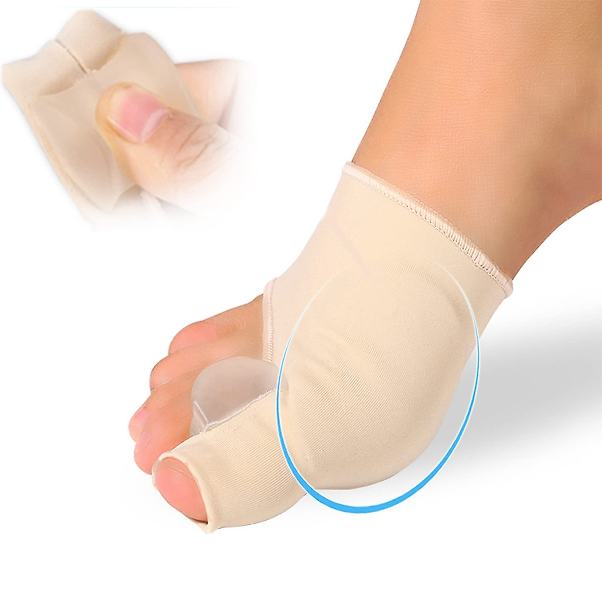 1 Pair Bunion Corrector, Bunion Corrector Bunion Relief Protector Sleeves Kit Hallux Valgus splint night splint socks Hallux correction Bunion