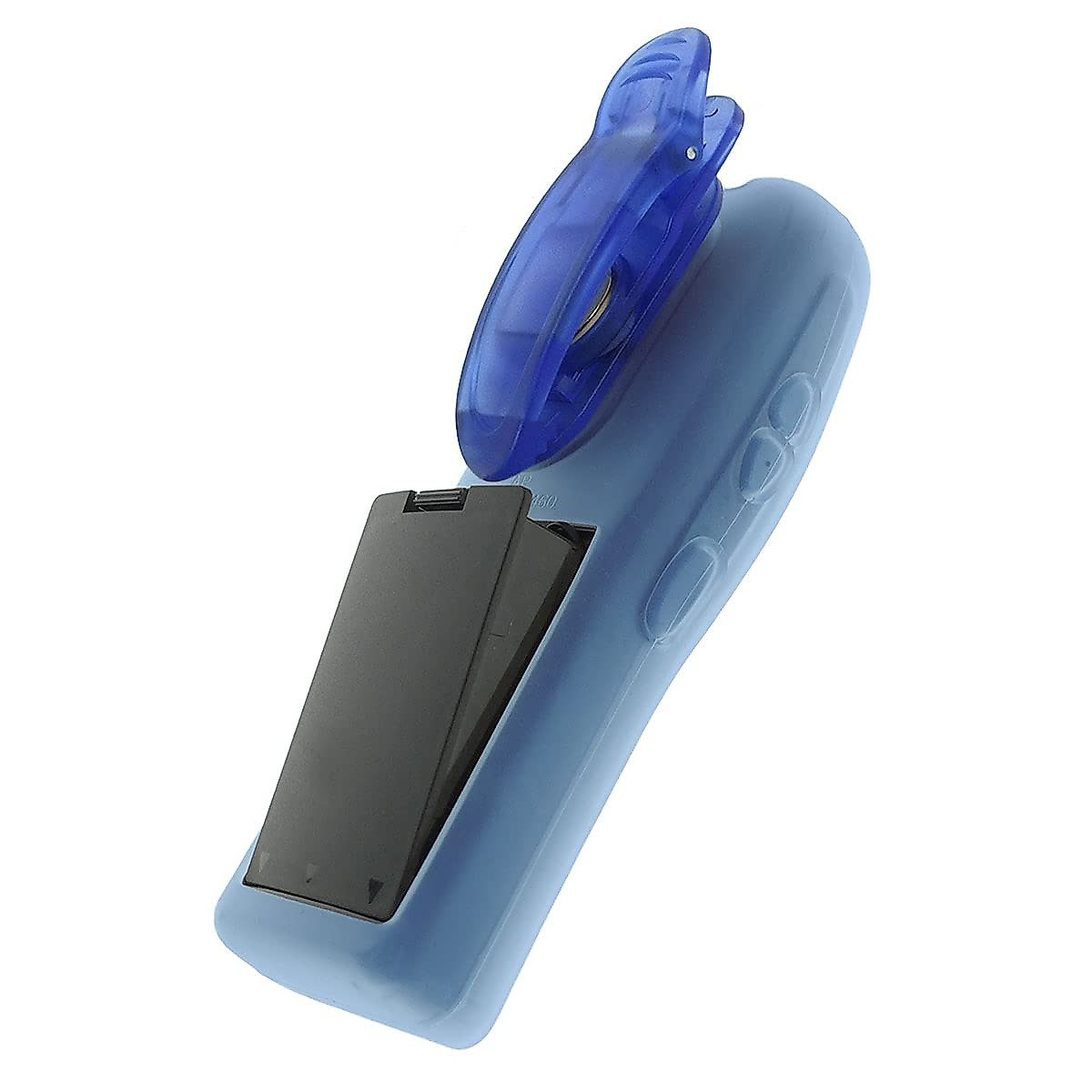Artisan Power Blue Silicone Gel Case for Polycom SpectraLink 8030 | Healthcare Grade Silicone & Translucent Blue Ratchet Swivel Belt Clip | Matches OEM Part Number WTO460