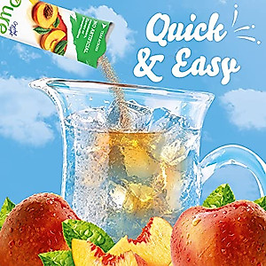 Crystal Light Pure Peach Iced Tea Naturally Flavored Powdered Drink Mix 2.28 oz/pouch (5 Count Pitcher Packets) (Package may vary)