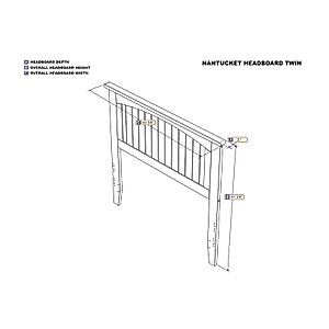 AFI Nantucket Headboard, Twin, White