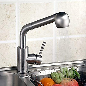 GOTOTOP Kitchen Faucet Bathroom Tap 3-Functions Pull-Out Faucet Nozzle Sink Faucet Spray Head Sprayer Spout Setting Replacement Part Hot for Personal Hygiene