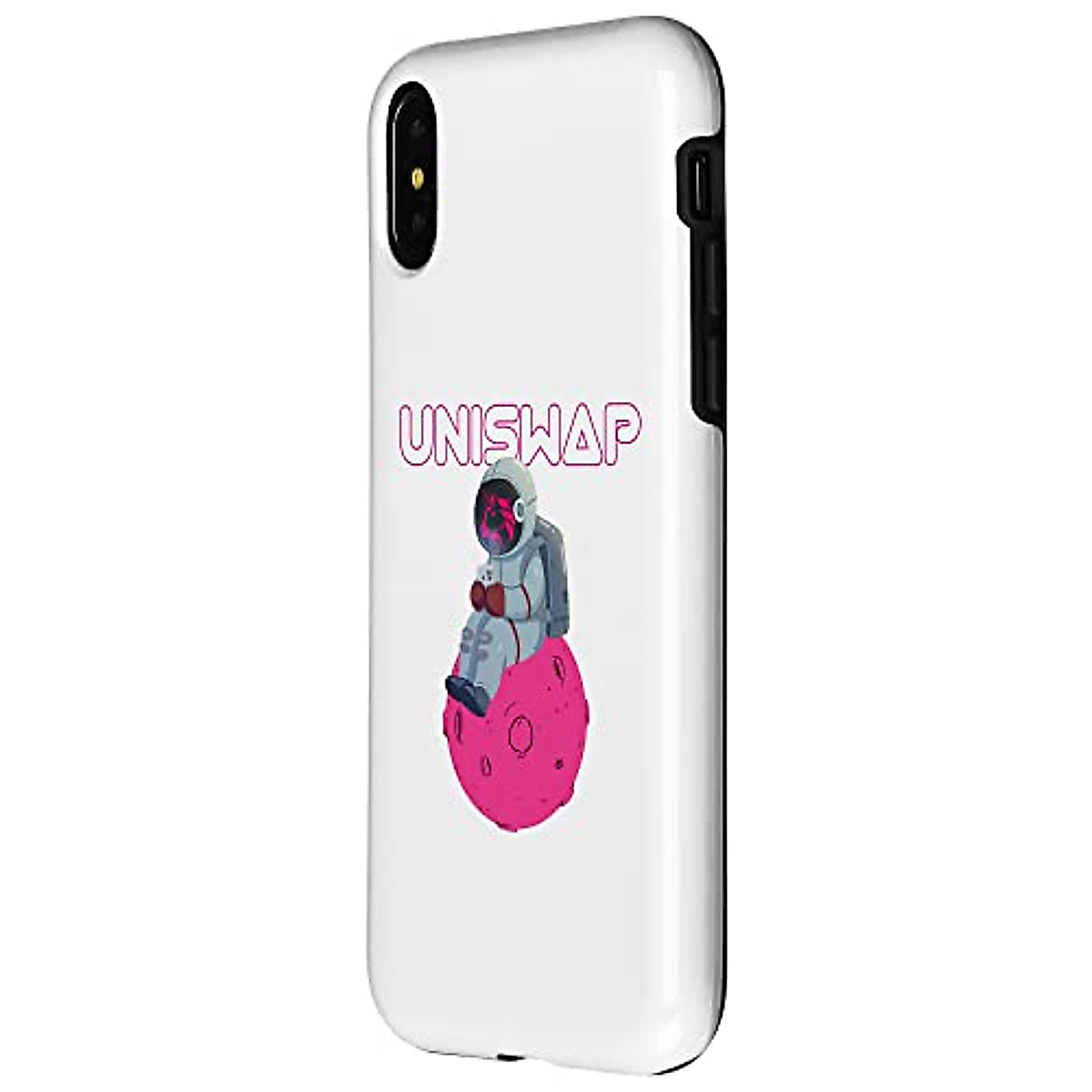iPhone X/XS Uniswap UNI Cute Moon Man Crypto Currency Investor Trader Case