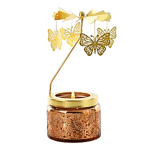 Butterfly Candle Gifts for Women, Unique Birthday Gift for Mom Sister Wife Best Friend Girlfriend Teacher Colleagues, Rotatable Scented Candles for Birthday, Christmas, Thanksgiving and Valentines