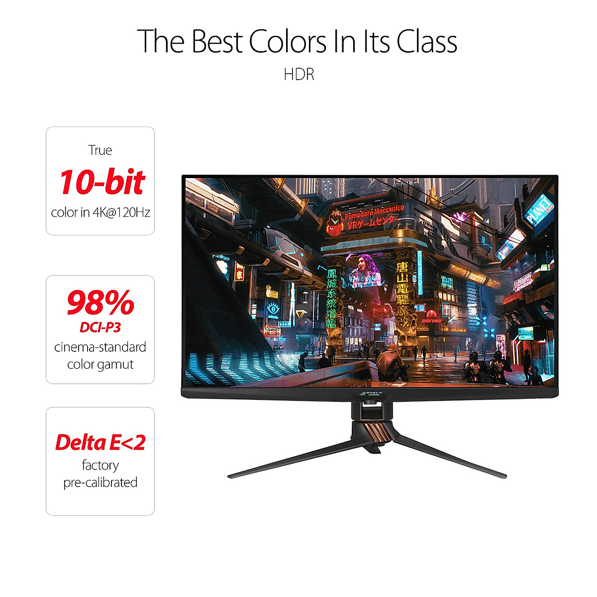 ASUS ROG Swift 32” 4K HDR Gaming Monitor - 144Hz DSC, UHD (3840 x 2160) PC Monitor, Mini-LED IPS with G-SYNC Ultimate, Local Dimming, Ideal for Desktop and Computer Monitor Black - - PG32UQX