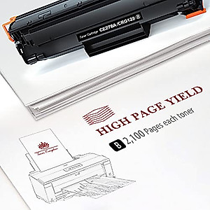 Toner Kingdom Compatible Toner-Cartridge Replacement for HP 78A CE278A 278A CE278AC 78 278 Toner Use for HP Laserjet Pro M1536dnf Laserjet Pro P1606dn M1536 P1566 P1560 P1606 Printer (Black, 4 Pack)