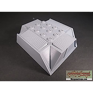 Military Hangar 6mm/8mm Tabletop Terrain Compatible with Epic, Adeptus Titanicus, Hex Maps