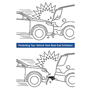 Tyger Auto TG-HS8U81238 Hitch Armor Compatible with Vehicles with 2" Hitch Receiver | Textured Black | Hitch Step | Rear Bumper Guard Protector | with Pin Lock and Stabilizer