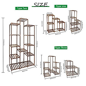 XXXFLOWER Plant Stand Indoor Outdoor 13 Tiers Wood Plant Shelf for Multiple Plants ，Large Plant Rack for Window Garden Balcony Patio Porch Living Room