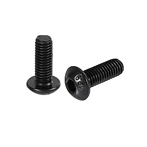 uxcell M5x14mm Hex Socket Button Head Cap Bolts Screws Carbon Steel 50pcs