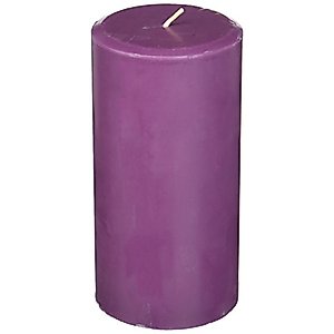 Northern Lights Candles Plum Orchid & Dahlia Fragrance Palette Pillar Candle, 3 x 6