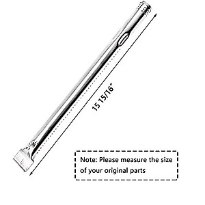 Htanch SN7321 (4-Pack) SA4731 (4-Pack) 15 15/16" Burner,16 7/16" Heat Plate Crossover Tubes for Charbroil 463241013, 463241313, 463241314, 463241413, 463241414, 466241013, 466241313, 466241413 Grill