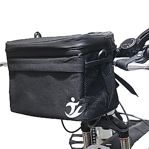 MKYRLX Bike Handlebar Bag Waterproof,Bike Phone Front Bag, Bicycle Bag, Phone Holder for Bike,Bicycle Phone Mount, Bicycle Basket Front For MTB, Road, Mountain,Grey