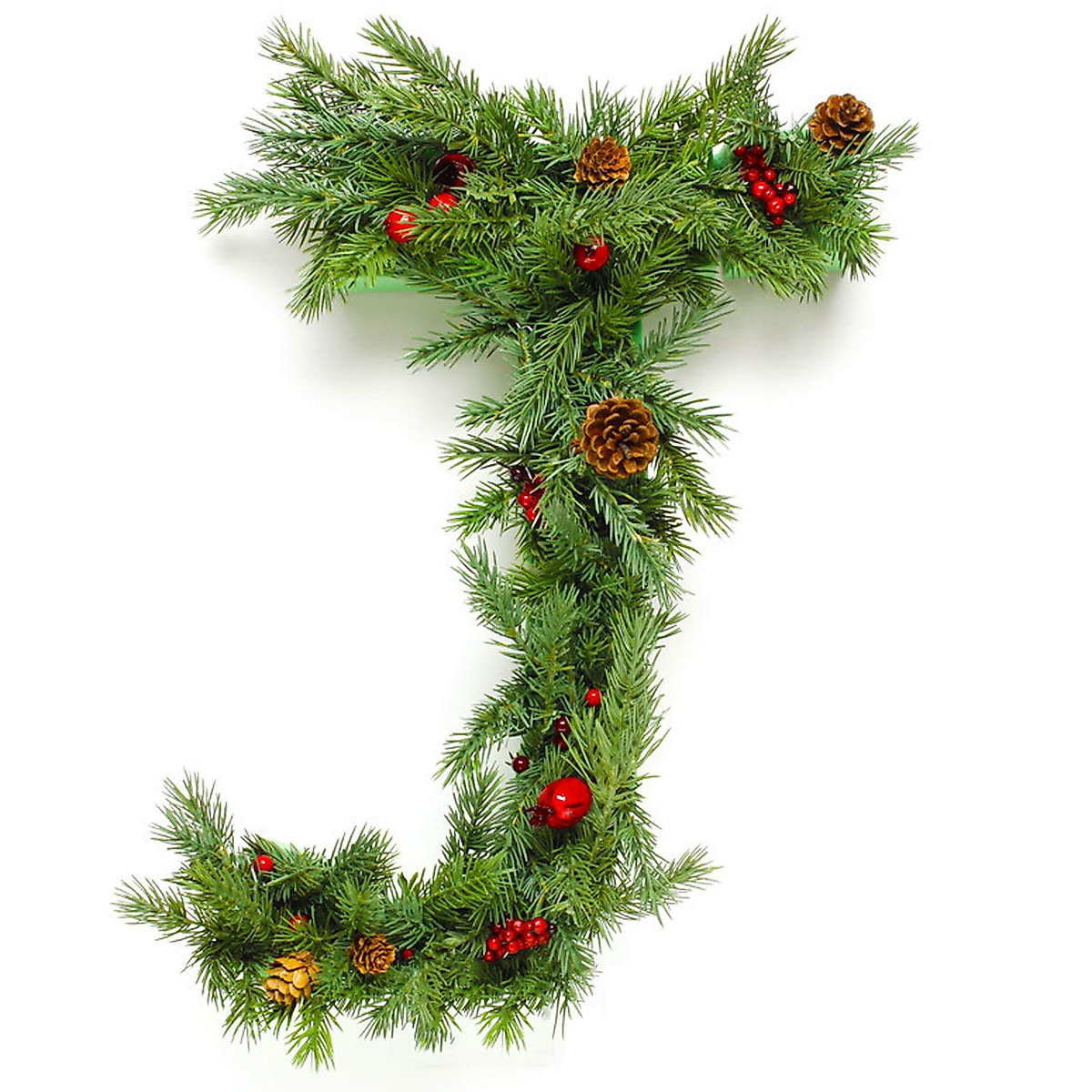 Purple Star Alpurple 100 Packs Artificial Pine Needles Branches Garland-6.7x2.0 Inch Green Plants Pine Needles, Fake Greenery Pine Picks for DIY Garland Wreath Christmas and Home Garden Decoration (100pcs)