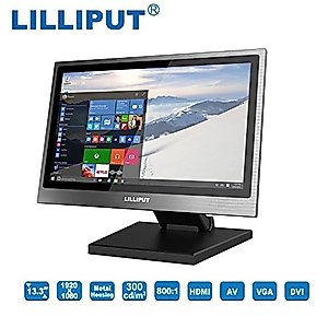 LILLIPUT 13.3 inch LED Displays TK1330-NP/C/T Full HD Industrial Capacitive Touch Monitor with HDMI, VGA, DVI & A/V inputs,